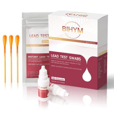 Lead Testing Kit for Dishes - BIHYM Updated Lead Test Swabs, Accuracy ...