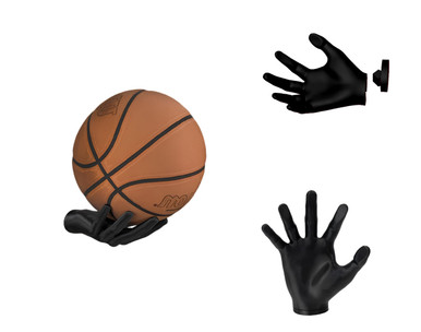 ZHYPFF Handmade Safe Wall Mounted Basketball Display Stand Hand Shaped ...