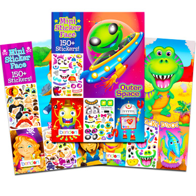 Create a Face Sticker Books Bulk Set - Bundle with 450+ Stickers 75 ...