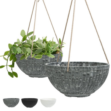 LaDoVita Hanging Planter for Plants Indoor, 10 Inch Large Hanging ...