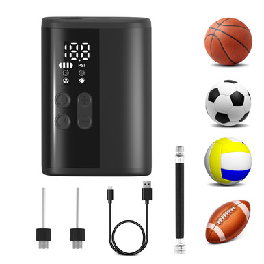 Woowind Ball Pump Electric Basketball Pump with Pressure Gauge LED ...