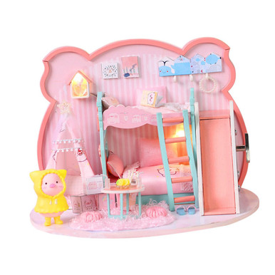 1 Set Children Play House Cottage Mini House 3D House Model Kit ...