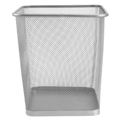 Ipetboom Metal Garbage Bin Mesh Square Trash Can Iron Garbage Waste ...
