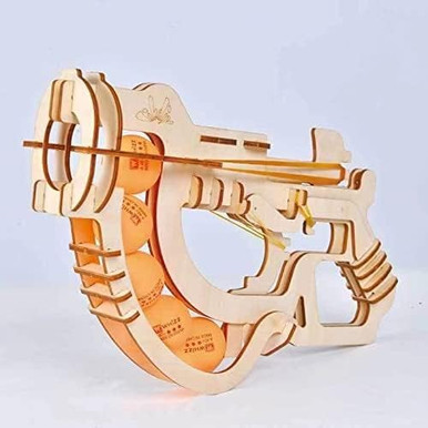 3D Wooden PuzzleRubber Band Gun-Table Tennis Gun, Table Tennis Shooter ...