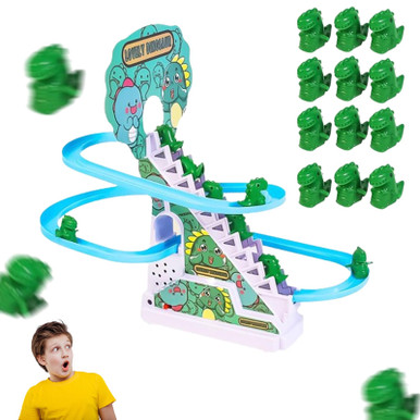 Dino Slide Toy, Dinosaur Climbing Slide Toy, Dandelionsky Climb Stairs ...