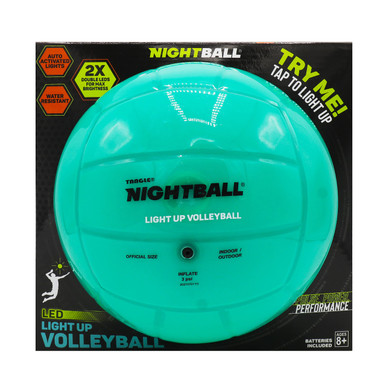 Nightball LED Volleyball - Light Up Glow in The Dark - Outdoor Volleyball Gear for Teens ...