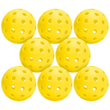 BuddyCheer Pickle Ball, Outdoor Pickleball Balls Set, 8 Pack, 40 Hole ...