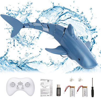 2023 Newest Remote Control Shark Toy RC Boat 1:18 Scale 2.4G High ...