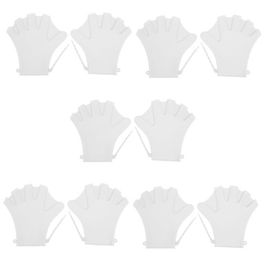 HEALLILY 5 Pairs Swimming Gloves Swim Paddles Silicone Webbed Gloves ...