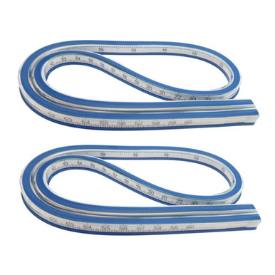 6 Pcs Curved Serpentine Ruler Measure Ruler Pocket Tools Curve Tracer ...