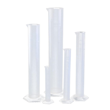 PartyKindom 5pcs Measuring Scale Cylinder Graduated Cylinder 100ml ...