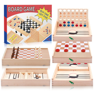 Kaas 5-in-1 Kids Chess Set and Checkers Game Set for Kids and Adults ...