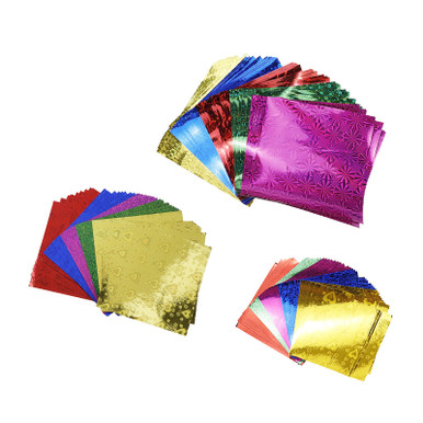 WDONAY 150 Sheets Shiny Origami Paper Square Shiny Laser Origami Paper ...