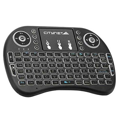 Mini Wireless TV Keyboard and Touchpad Mouse Combo with LED Backlit, 2 ...