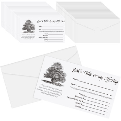 500 Pack Church Offering Envelopes Tithe Donation Envelopes Tithe ...