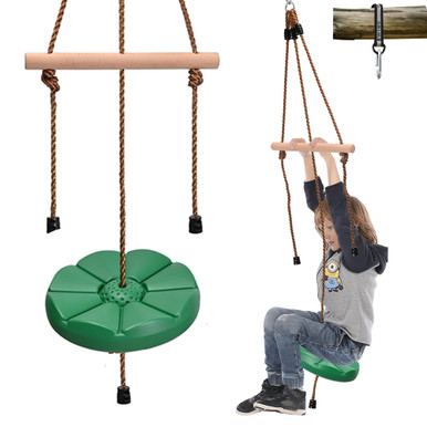 Disc Swing for Kids with Monkey Bars, Replacement Swing for Swing Set ...