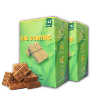 KAMaster 288 Square Fire Starter Fire Starter Pack for Chimney,Kamado ...