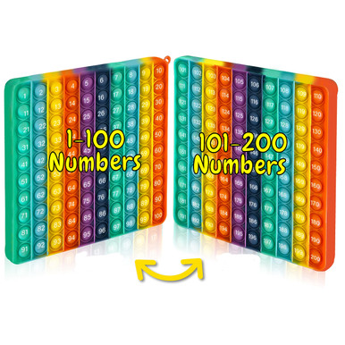 Counting Numbers Chart Pop It Double Sided Learning Math Game ...