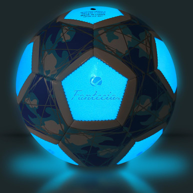 Fantecia Size 5 Soccer Ball Glow in The Dark, Fluorescence Soccer Ball ...