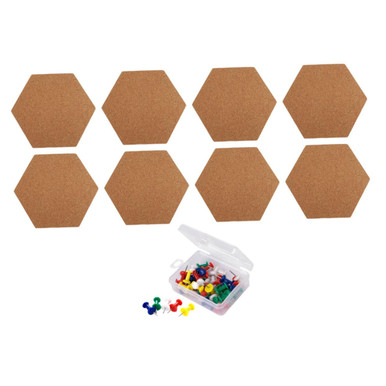 IMIKEYA 8pcs Adhesive Cork Board Reminder Message Board Cork Bulletin ...