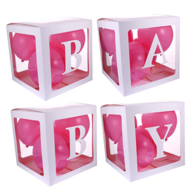 IMIKEYA Transparent Balloon 4pcs Box Baby Balloon Box Boy Paper ...
