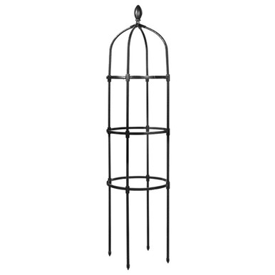 Garden Obelisk Trellis for Climbing Plants Outdoor Rose Bush Round ...