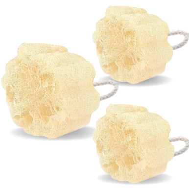 Mini Natural Loofah Sponge - Natural Egyptian Shower Exfoliating Loofah ...