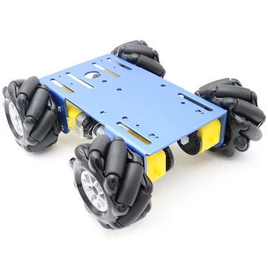 4WD Metal Smart Car Chassis, MC100 Remote Control Omnidirectional Wheel ...