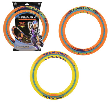 Lanard The Ultimate Tech Rings (11") Soft Rubber Edged Flexible Flying ...