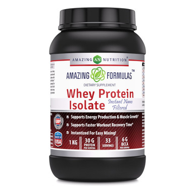 Amazing Formulas Whey Protein Isolate Powder 2 lbs 27g Protein Per ...