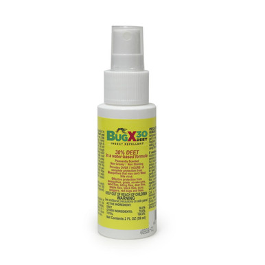 Bug X 30 Mosquito, Tick, & Insect Repellent Spray with 30% DEET (2oz ...