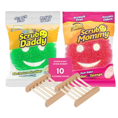 Scrub Daddy & Scrub Mommy Kitchen Cleaning Bundle Includes 1 Versatile ...