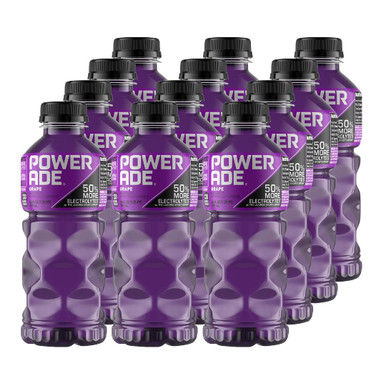 Sipbox Bundle of Powerade Sports Drink Grape, 20 Oz. (Powerade Sports ...