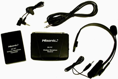 Hisonic HS707 Portable Battery Powered VHF La Valier and Headset ...