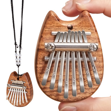 [Mini]Kalimba 8 Keys Cat Cute Portable Thumb Piano Exquisite Finger ...