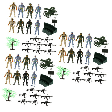 Abaodam 57 Pcs Set Soldier Model Plastic Soldier Toy Kids Toys Soldiers ...