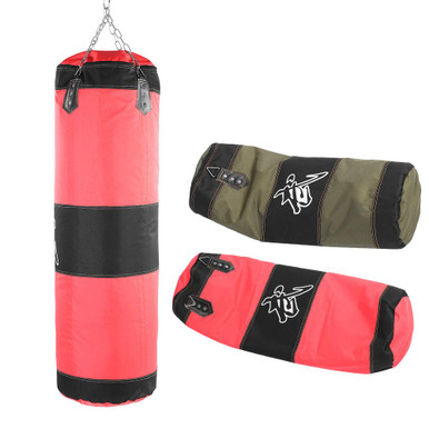 Heavy Boxing Punching Bag, Hanging Empty Sandbag Kit with Hanger Boxing ...