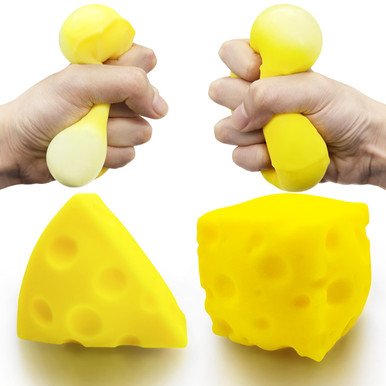 Stress Balls for Kids and Adults Sensory Stress Toys (2PCS) Cheese ...
