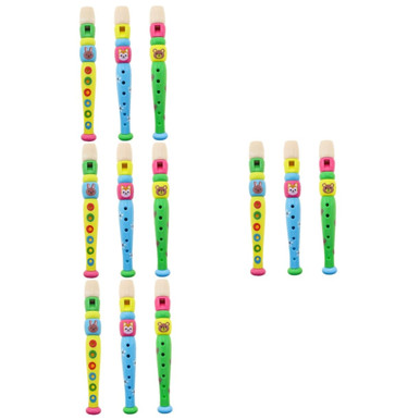 12 Pcs 6 Hole Music Flute Wind Instrument Toy Trumpet Instrument ...
