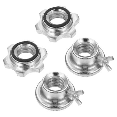 BESPORTBLE Barbell Lock Collars 4 Pcs Dumbbell nut Collars Dumbbell bar ...