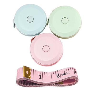 Maine Fabric Measuring Tape, 60-Inch Double Scale Sewing Flexible Ruler ...