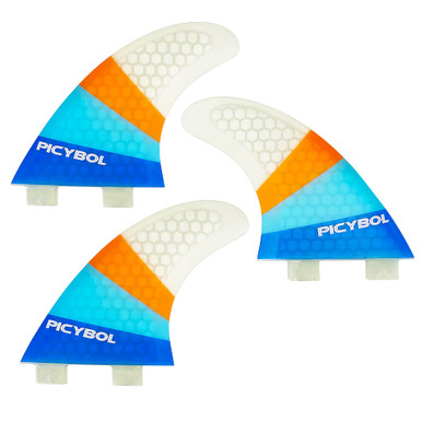 OITRCSS Thruster Fin Sets | Honeycomb Fiberglass G5 Surfboard Fins ...