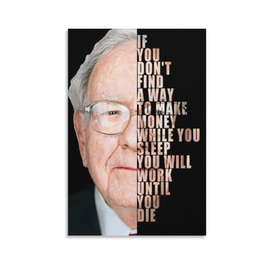 MOJDI Office Poster Warren Buffett Inspirational Quotes Wall Decor ...