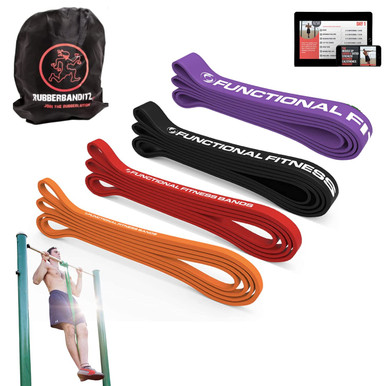 Rubberbanditz Pull Up Assist Bands Set of 3 by Functional Fitness ...