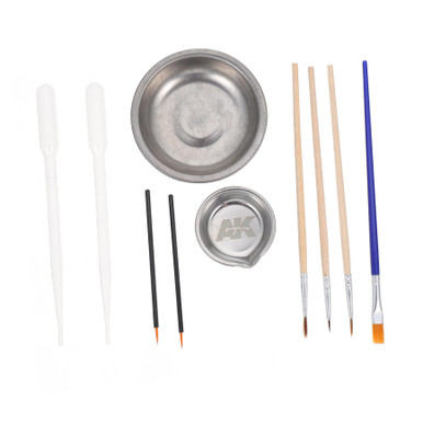 1 Set Figure Coloring Tool Small Detail Paint Brush Craft Paint Sponges ...