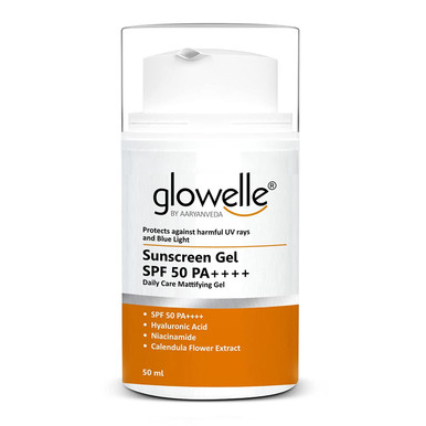 SJH Glowelle Sun Protective Sunscreen Gel Spf 50 PA++++ UV Rays & Blue ...