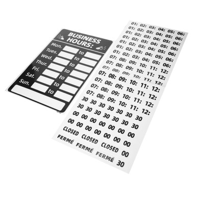 Veemoon 1 Set Business Sign Hanging Business Hours Blackboard ...