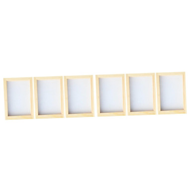TEHAUX 6 Pcs Paper Frame Paper Making Supplies Kit Screen Printing Kit ...