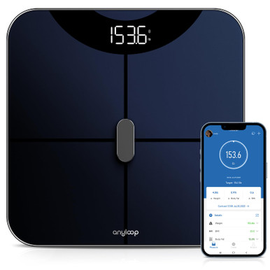 anyloop Smart Scale for Body Weight, Digital Scale with BMI, Body Fat ...