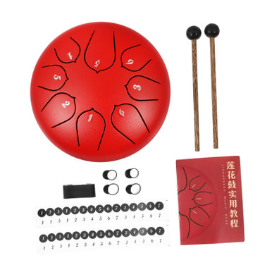 1 Set Ethereal Drum 6-inch Drum Percussion Musical Instruments Tongue ...